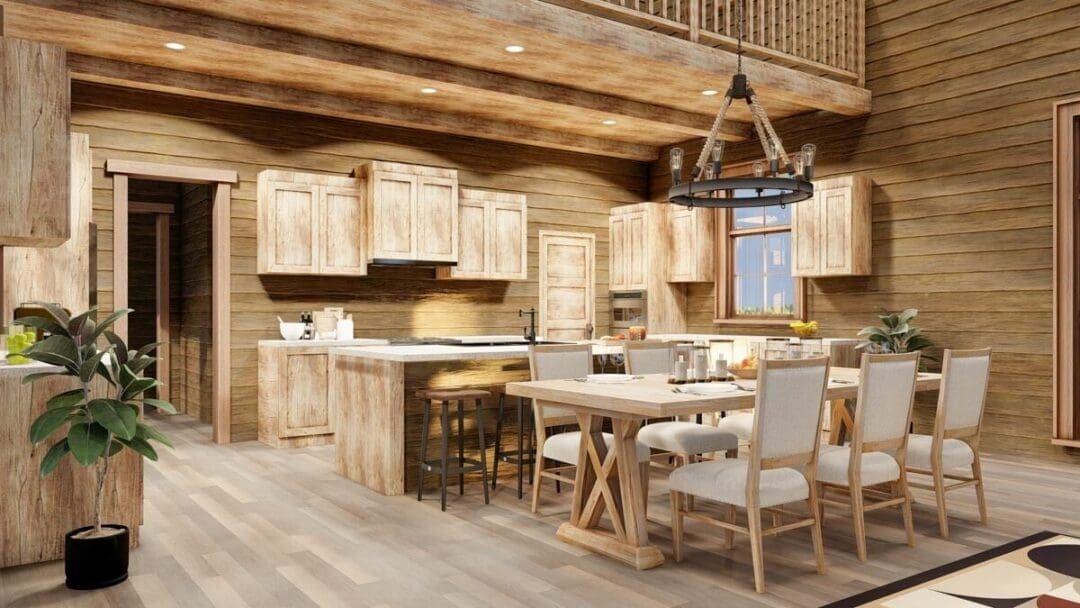 2-Story 4-Bedroom Rustic Country Barn Style Home with a Screened Porch ...