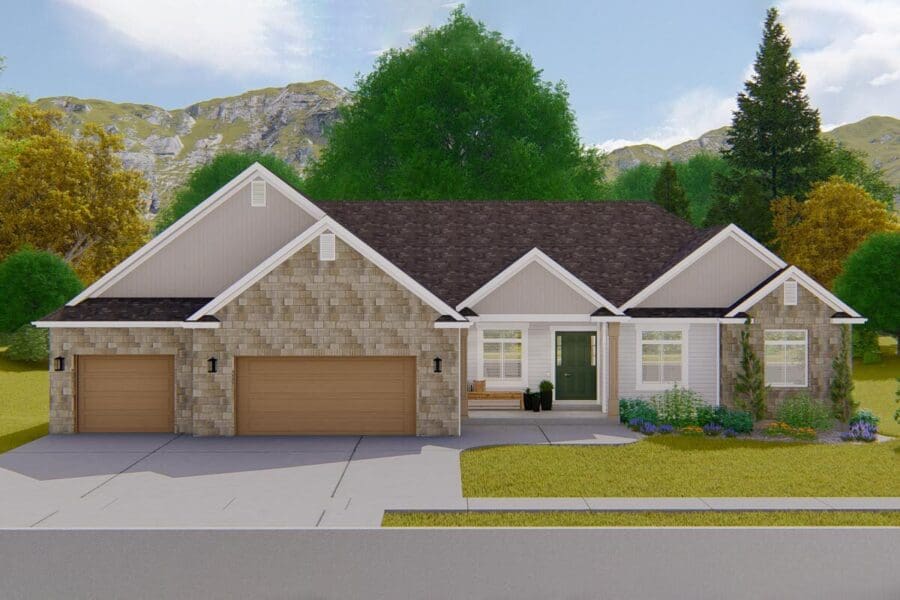 5-Bedroom 2-Story New American Farmhouse with 1-Bed Apartment Above ...