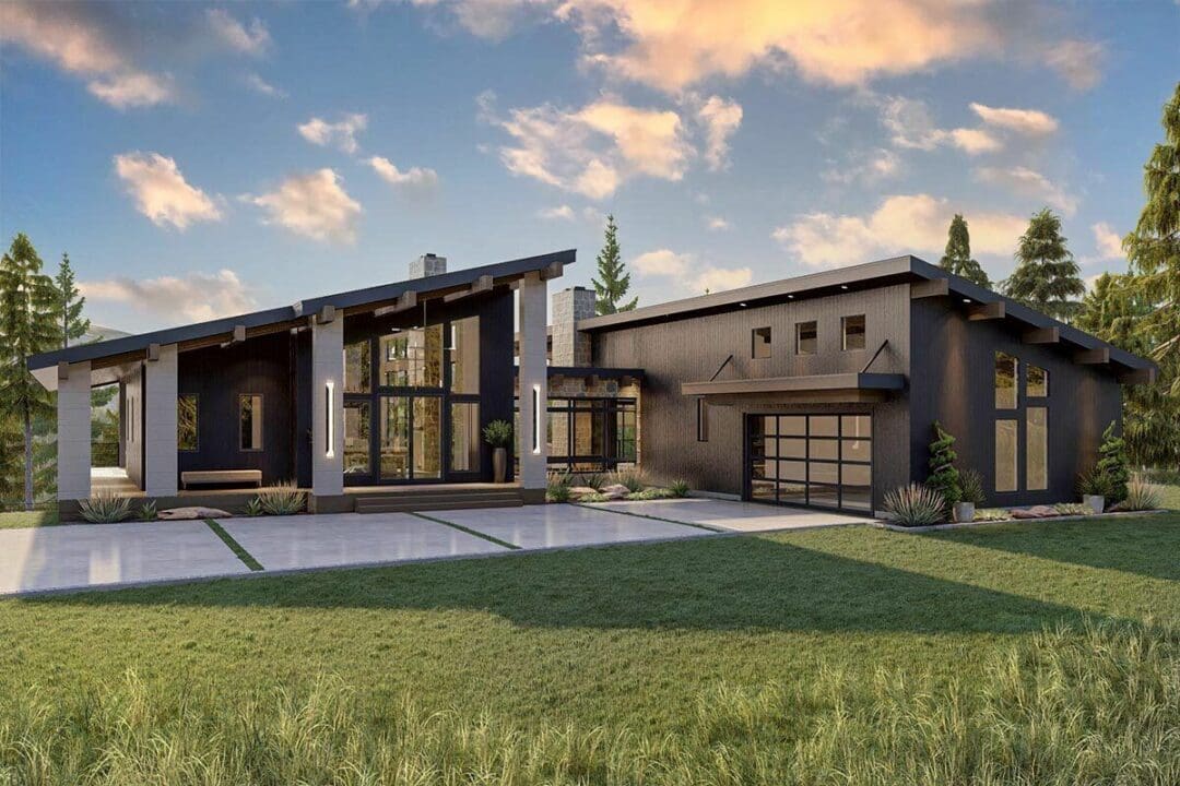 4-Bedroom 2-Story Modern Mountain-Style House With Deck Views and ...