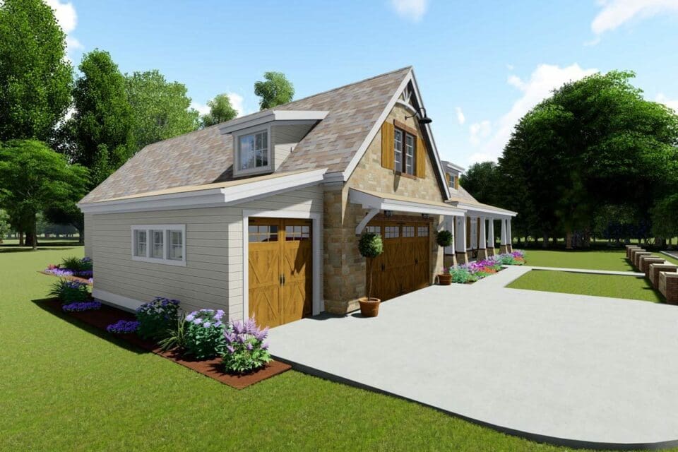 6-Bedroom 1-Story Rustic Farmhouse with Optional Finished Lower Level ...