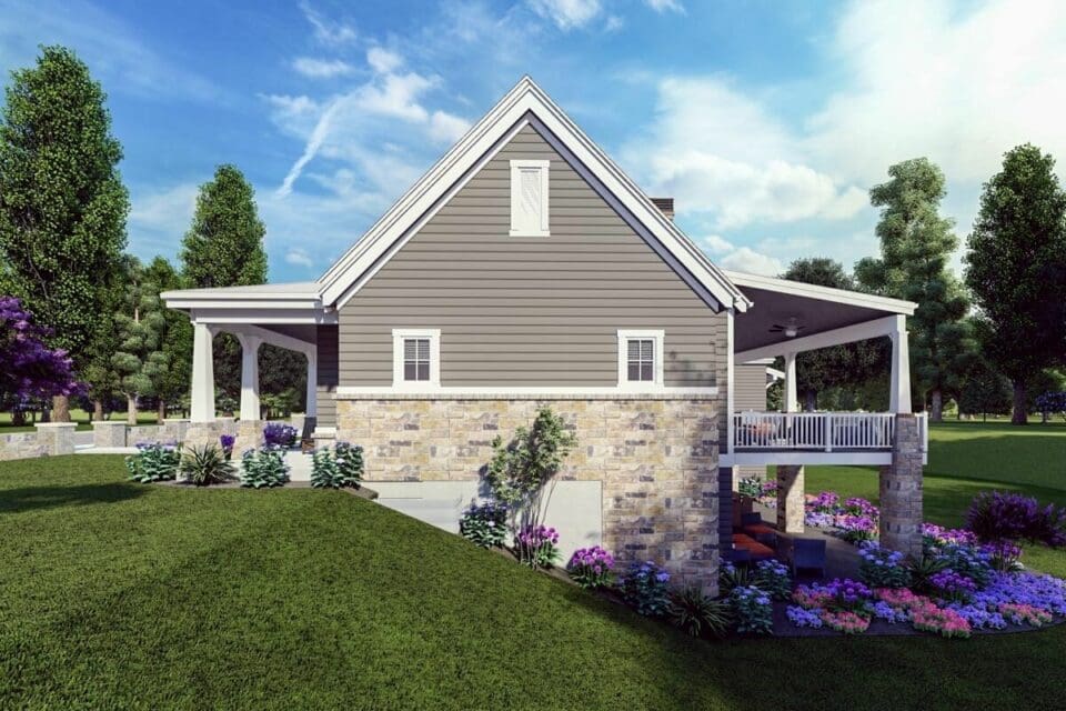 6-Bedroom 1-Story Rustic Farmhouse with Optional Finished Lower Level ...