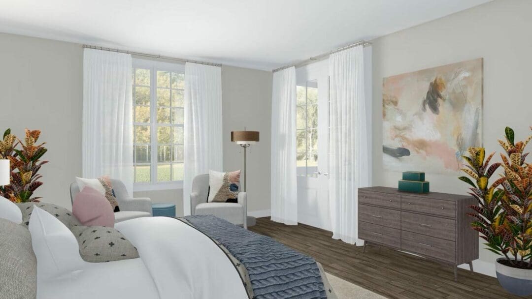 2-Story 3-Bedroom House With Dual Master Suites (Floor Plan)