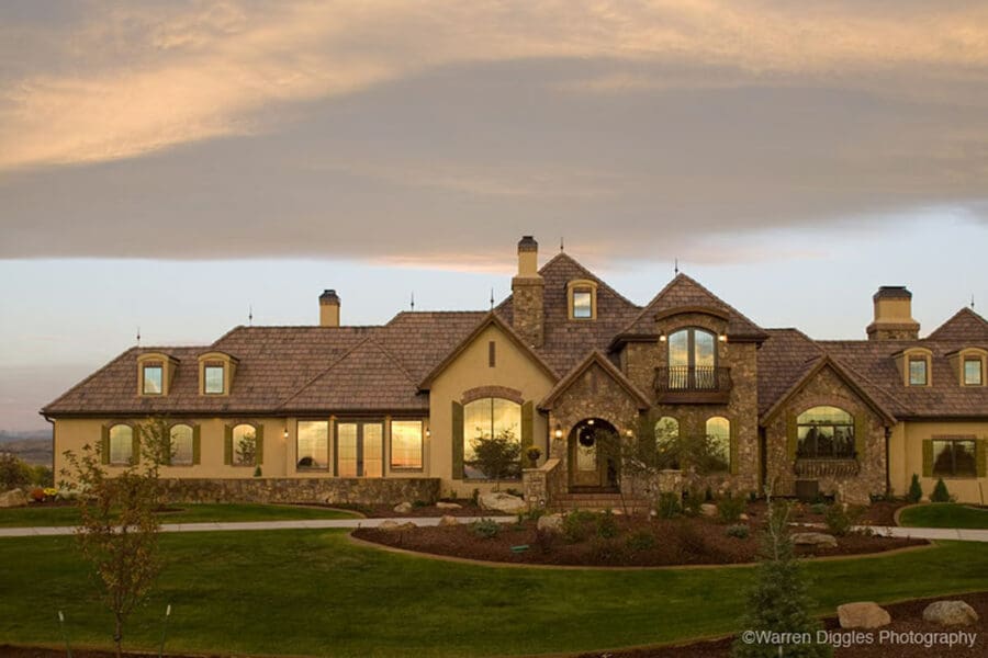 2-Story 4-Bedroom Palatial French Country Home with Lower-Level ...