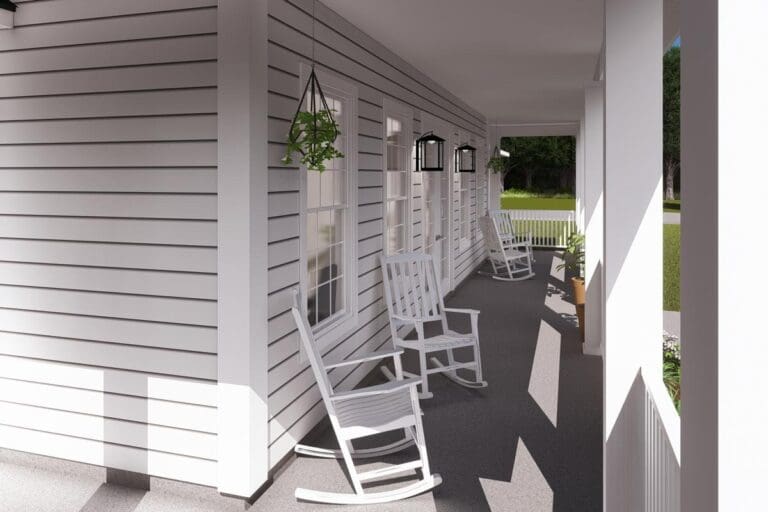 6-Bedroom 2-Story Multi-Generational Farmhouse with Split Living Wings ...